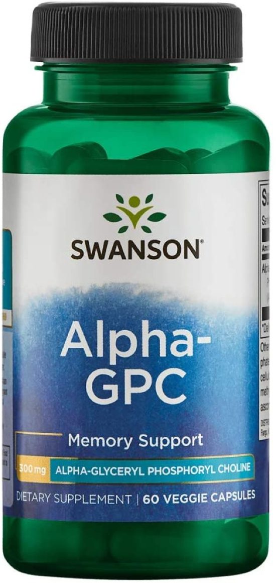Alpha Alfa-GPC Alfa-Gliceril Fosforil Colina swanson 60 capsulas - BS ...