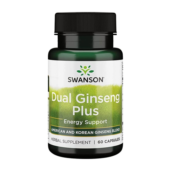 Swanson dual ginseng 60 capsulas - BS Nutrition