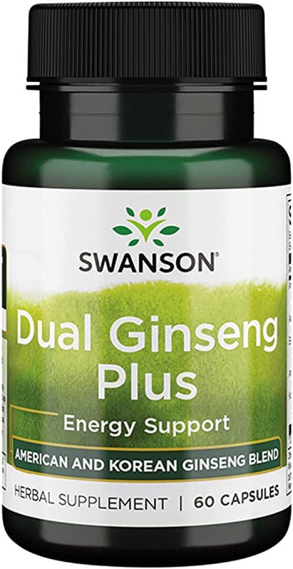 Swanson dual ginseng 60 capsulas - BS Nutrition