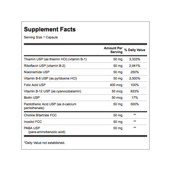 Balance b50 complex 100 caps swanson ideal veganos y mas - BS Nutrition