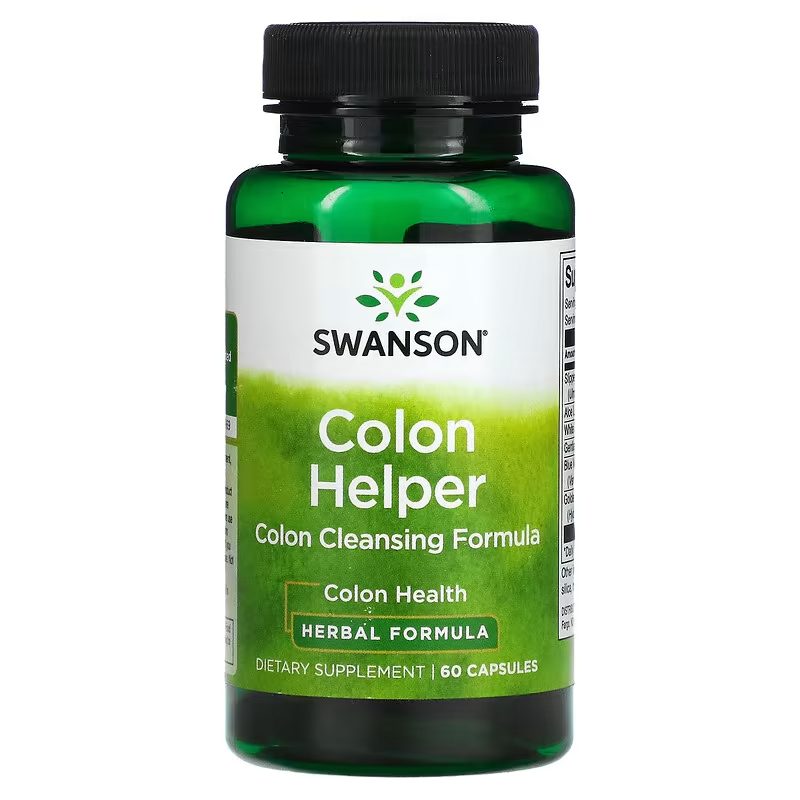 Swanson colon helper cleanse limpiador desintoxicante del colon 60 tabs ...