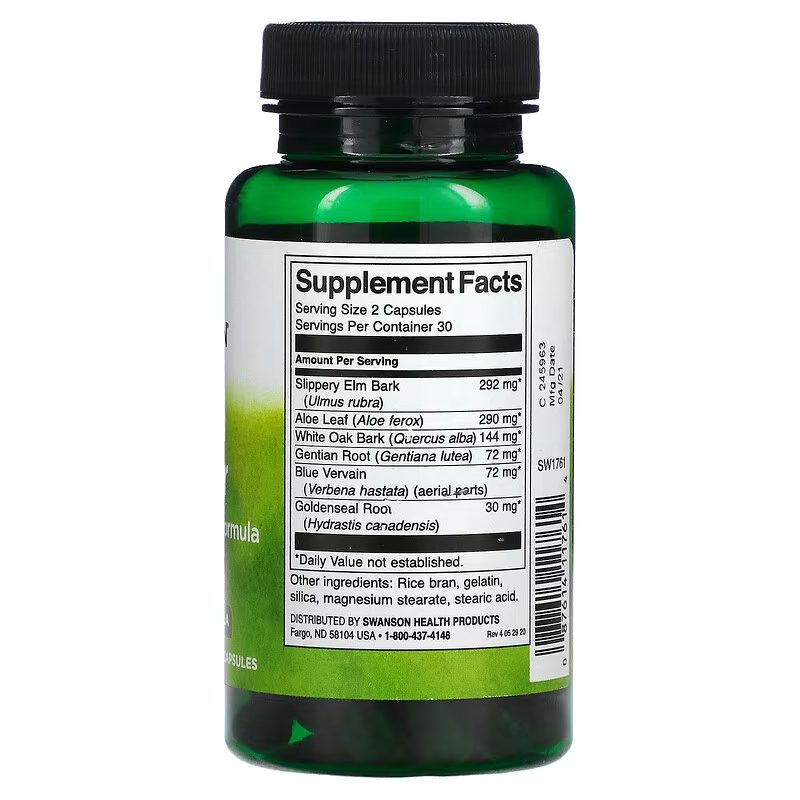 Swanson colon helper cleanse limpiador desintoxicante del colon 60 tabs ...