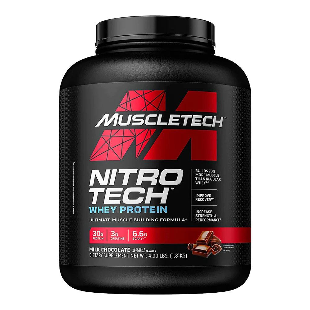 Nitro Tech Performance Proteína 4lbs 30g Creatina 3g - BS Nutrition