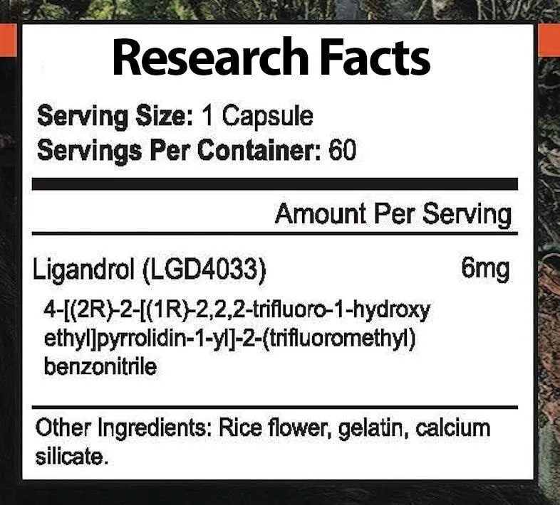 Sarms Ligandrol Lgd 4033 60cap 6mg Lawless Usa - BS Nutrition