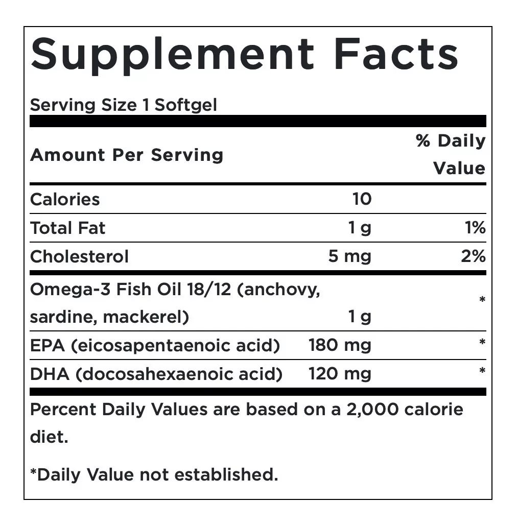 fish oil Omega 3 Y Vitamina D 1000mg - BS Nutrition