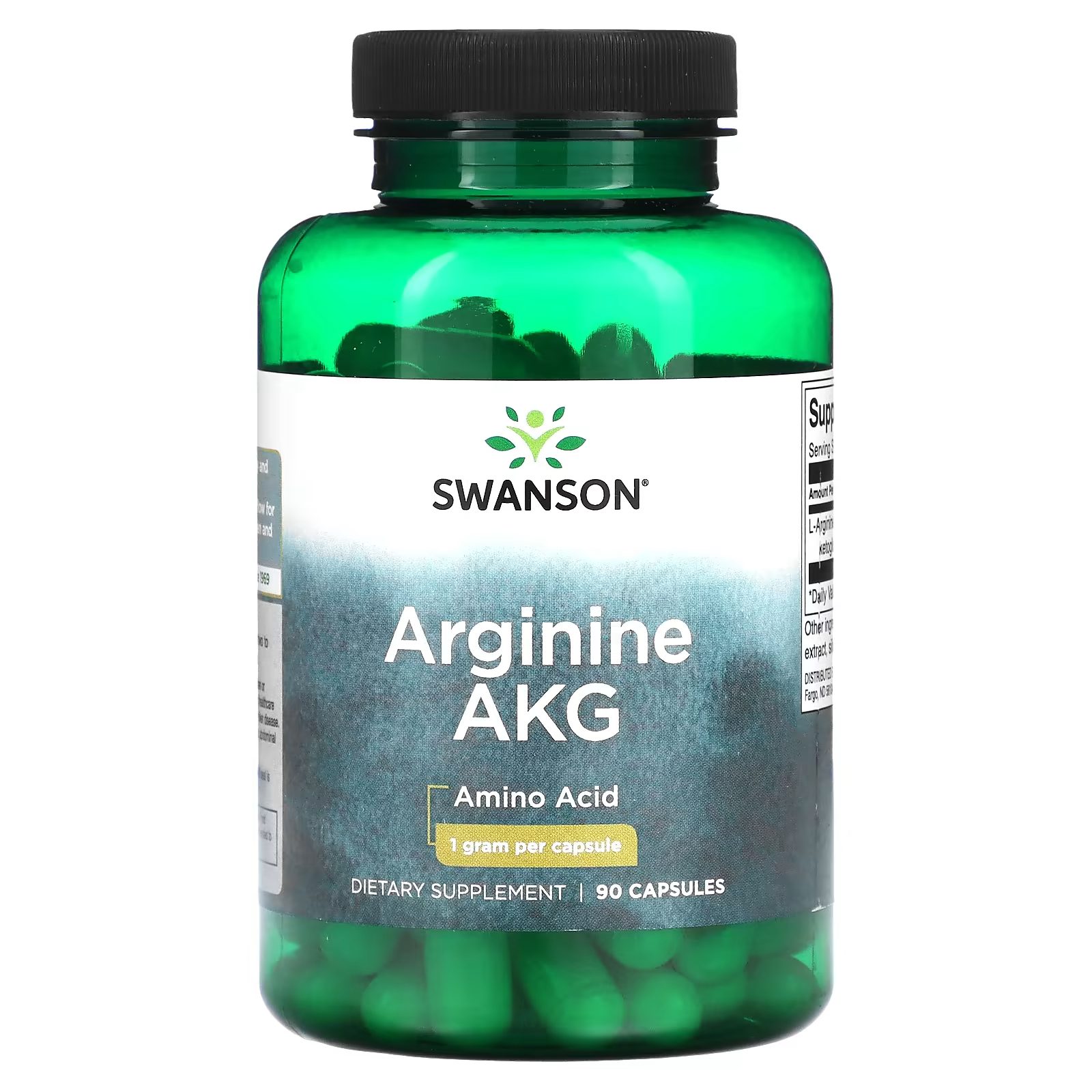 Swanson Arginina Akg maxima potencia 1gr alfa cetoglutarato - BS Nutrition